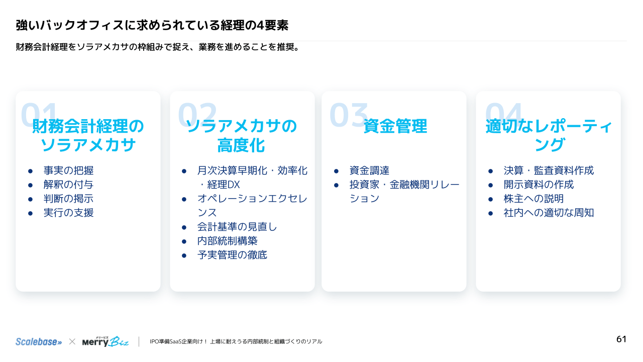 IPO準備SaaS企業向け！ 上場に耐えうる内部統制と組織づくりのリアル【イベントレポート】 - Scalebase